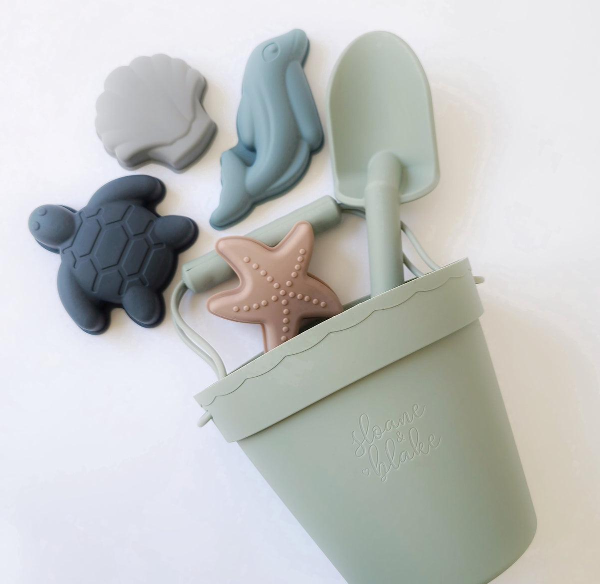 SILICONE BEACH TOY PLAYSET - Sea Green | Sloane & Blake Inc. | Sloane ...